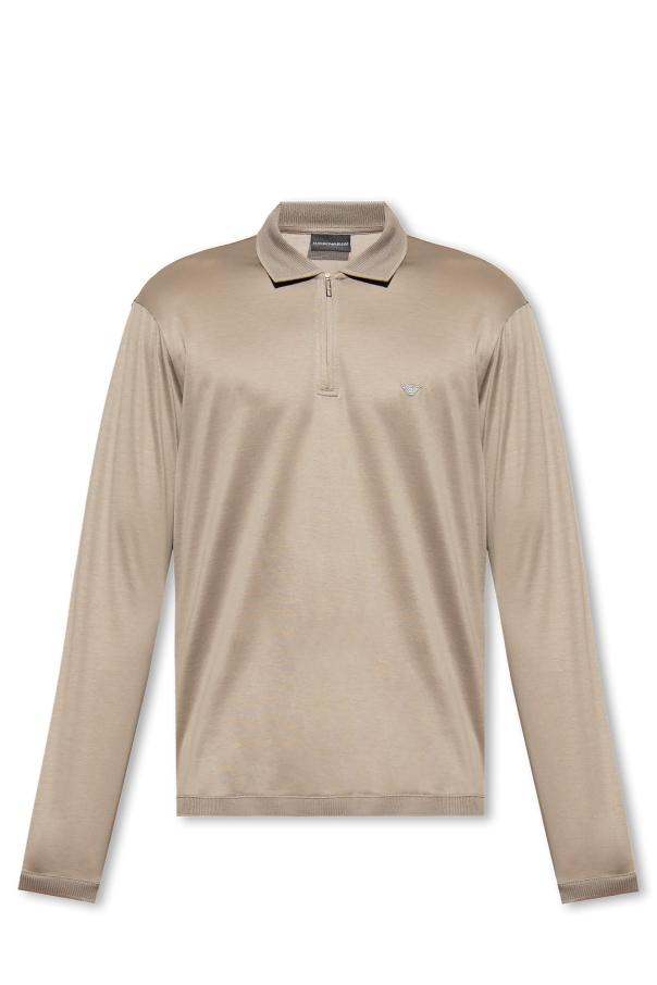 Emporio armani long sleeve polo shirt store